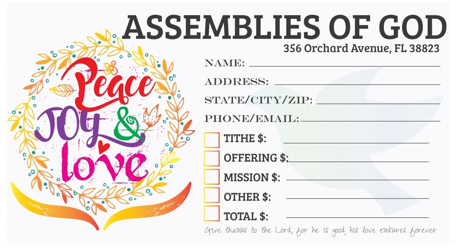 Modern Church Envelope Design | Tithe Envelopes Personalized