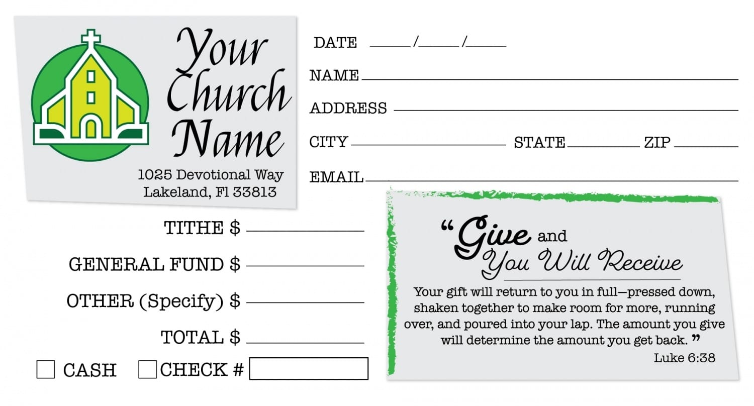 Modern Church Envelope Design | Tithe Envelopes Personalized