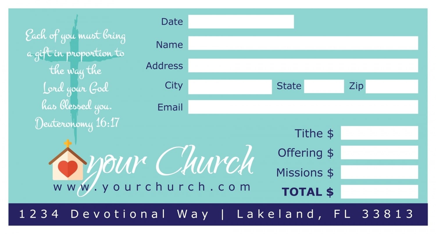 Modern Church Envelope Design | Tithe Envelopes Personalized