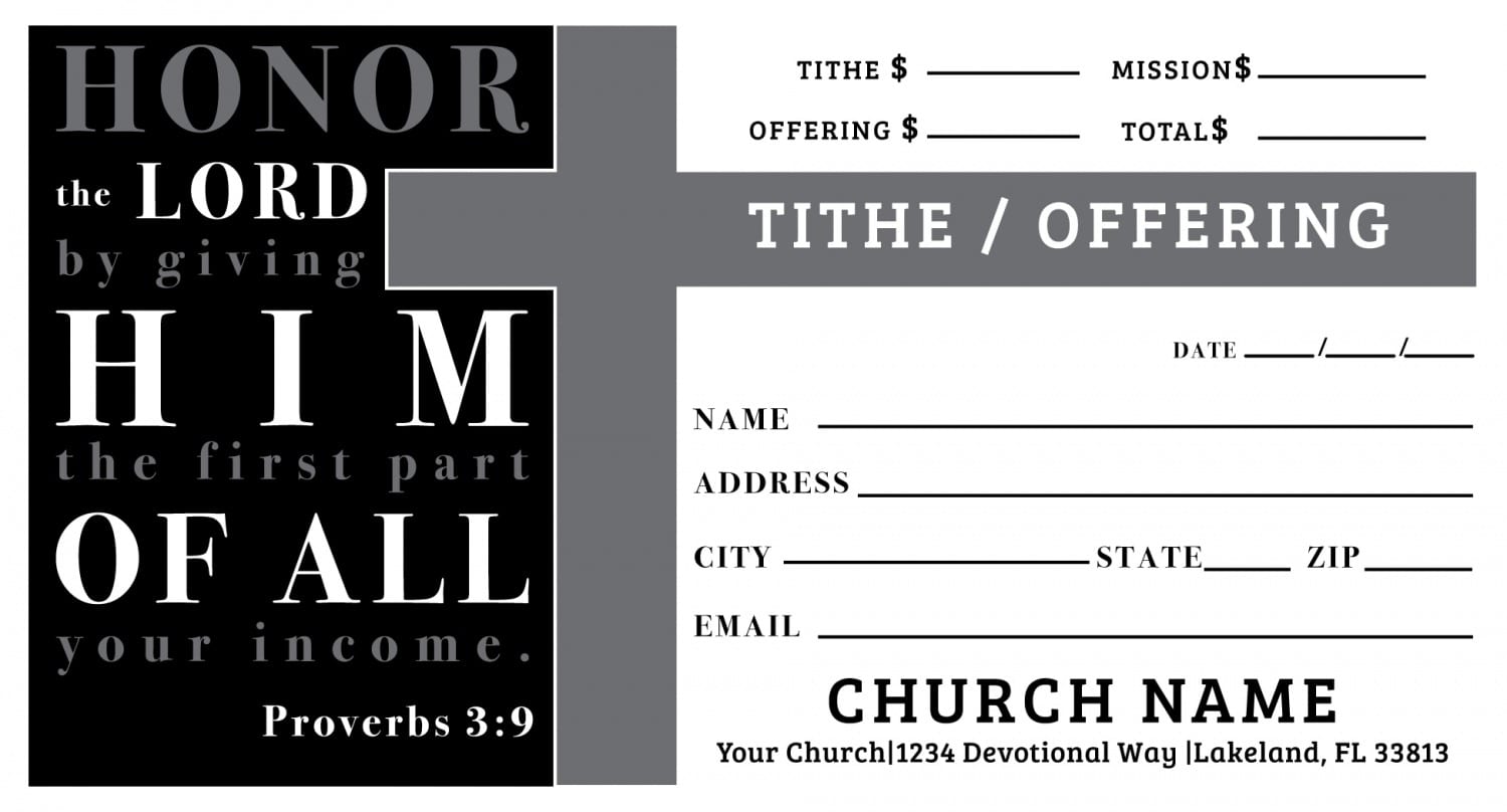 Modern Church Envelope Design | Tithe Envelopes Personalized