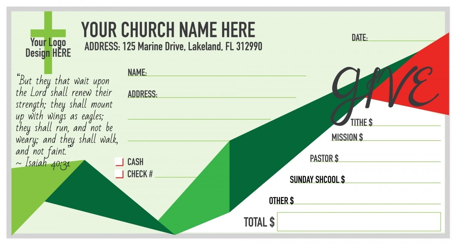 Modern Church Envelope Design | Tithe Envelopes Personalized