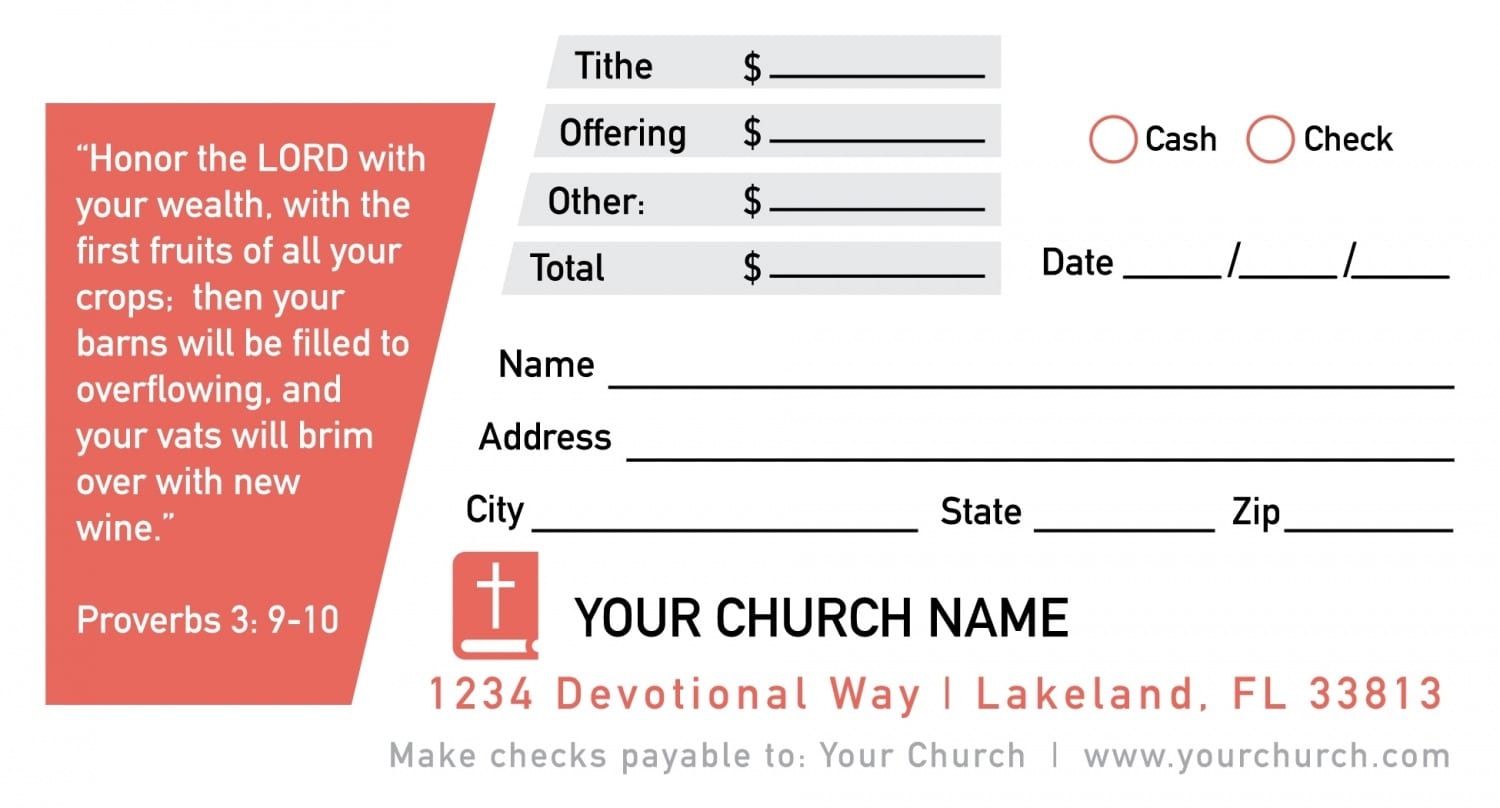 Modern Church Envelope Design | Tithe Envelopes Personalized