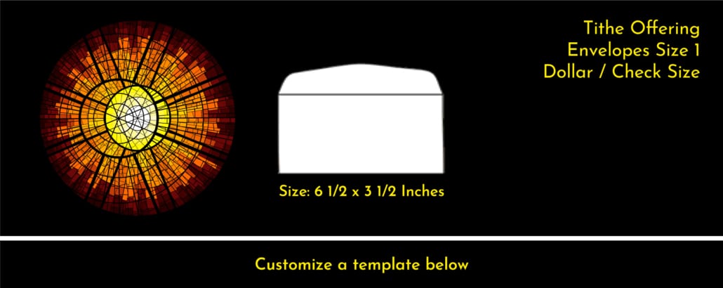 Modern Church Envelope Design | Tithe Envelopes Personalized