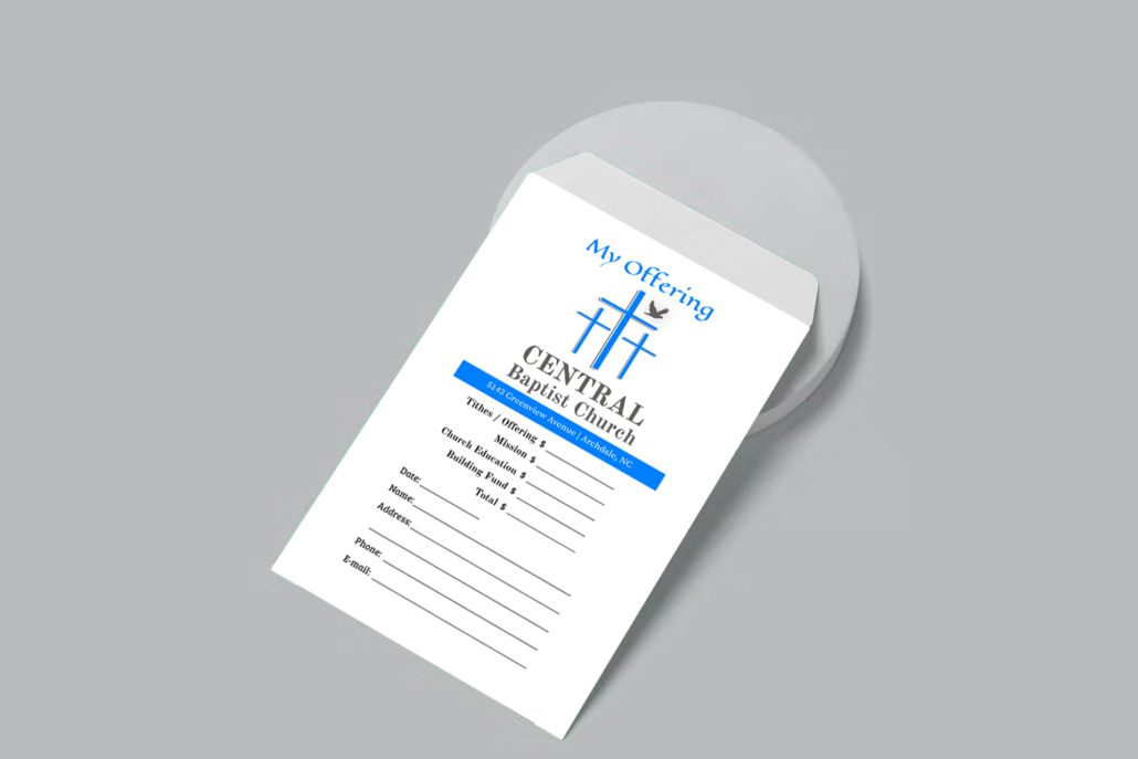 Custom Offering Envelopes for Churches | Printed Church Offering Envelopes